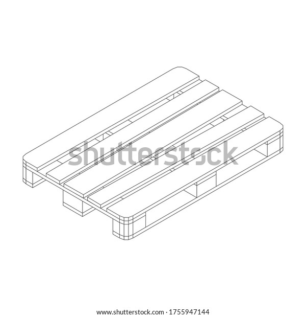 Cargo Pallet Warehouse Logistics Shipping Concept Stock Vector (Royalty ...