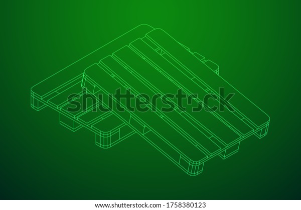 Cargo Pallet Warehouse Logistics Shipping Concept Stock Vector (Royalty ...