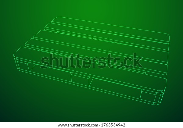 Cargo Pallet Warehouse Logistics Shipping Concept Stock Vector (Royalty ...