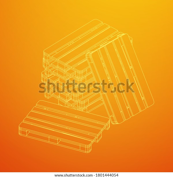 Cargo Pallet Warehouse Logistics Shipping Concept Stock Vector (Royalty ...
