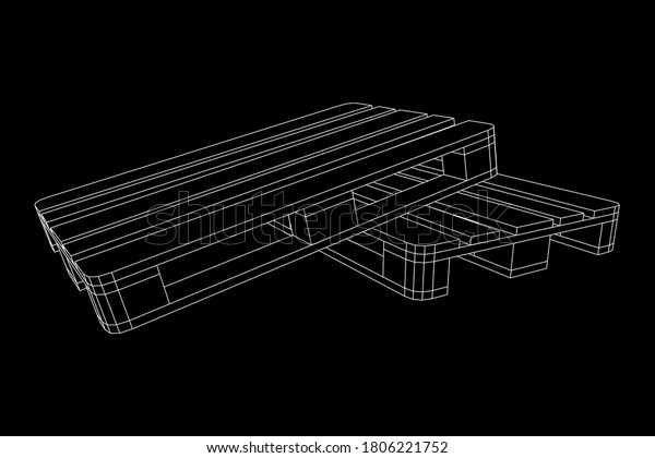 Cargo Pallet Warehouse Logistics Shipping Concept Stock Vector (Royalty ...