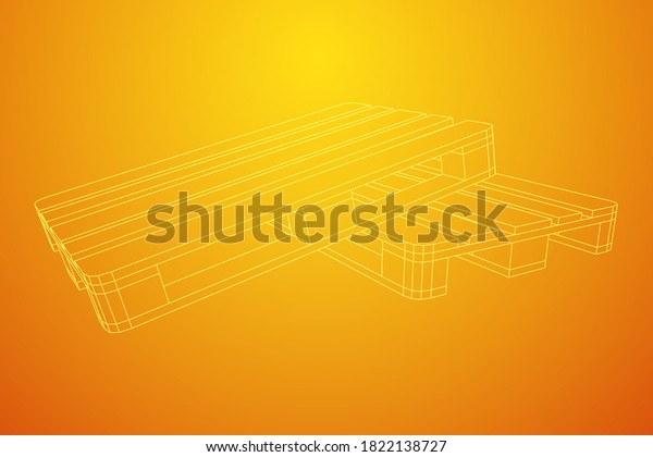Cargo Pallet Warehouse Logistics Shipping Concept Stock Vector (Royalty ...