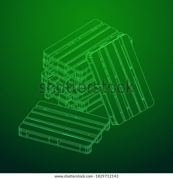 Cargo Pallet Warehouse Logistics Shipping Concept Stock Vector (Royalty ...