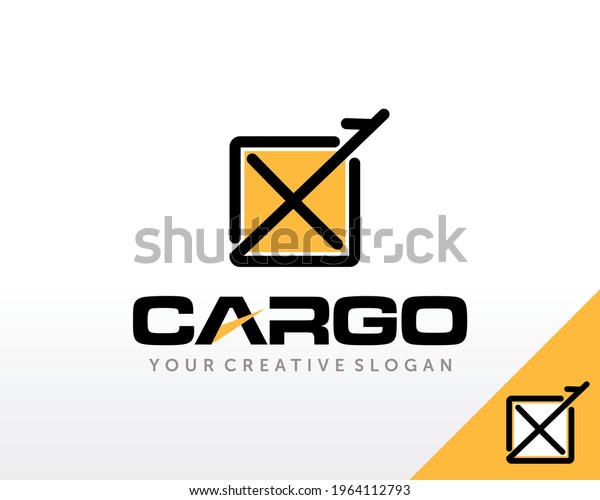 Cargo Plane Company Logo Logistic Transportation Stock Vector (Royalty ...