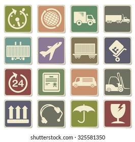 Cargo Shipping Symbols Stock Vector (Royalty Free) 325581350 | Shutterstock
