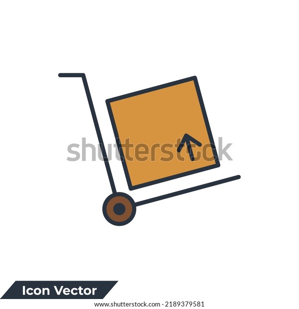 Cargo Trolley Icon Logo Vector Illustration Stock Vector (Royalty Free ...