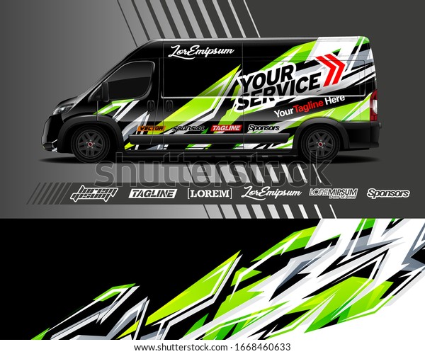 Cargo Van Wrap Decal Designs Graphic Stock Vector (Royalty Free ...