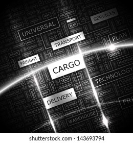 Cargo Word Cloud Concept Illustration Stock Vector (Royalty Free ...
