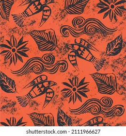 Caribbean Art African Pattern Design Textile Stock Vector (Royalty Free ...