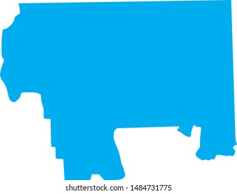 Caribou County Map State Idaho Stock Vector (Royalty Free) 1484731775