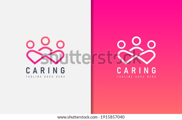 Caring Logo Design People Care Group Stock Vector (Royalty Free ...