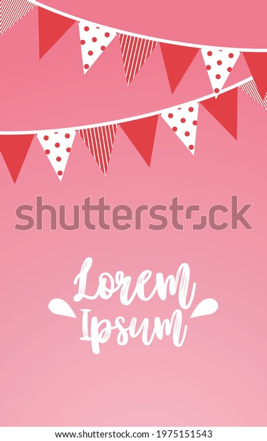 Carnival Flags Vector Illustration Flag Design Stock Vector (Royalty ...