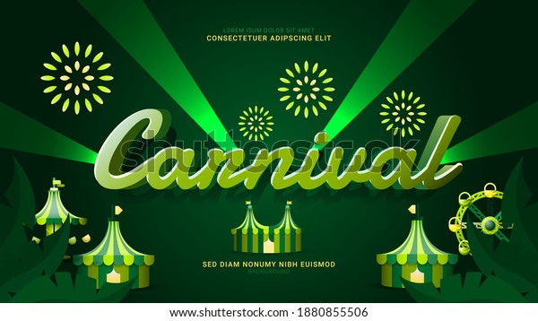 Carnival Text Background Vector Illustration Stock Vector (Royalty Free ...