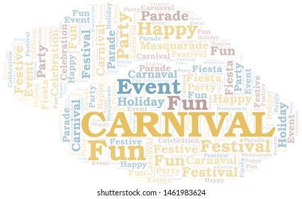 Carnival Word Cloud Vector Made Text Stock Vector (Royalty Free ...