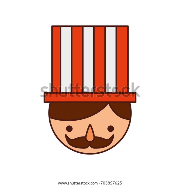 Carnival Worker Avatar Character Stock Vector (Royalty Free) 703857625 ...