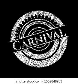 Carnival Written On Blackboard Vector Illustration Stock Vector ...
