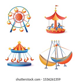 Carousel Icons Set Cartoon Set Carousel Stock Vector (Royalty Free ...
