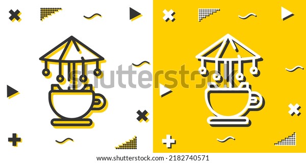 Carousel Line Icon Simple Outline Stylecarousel Stock Vector (Royalty ...