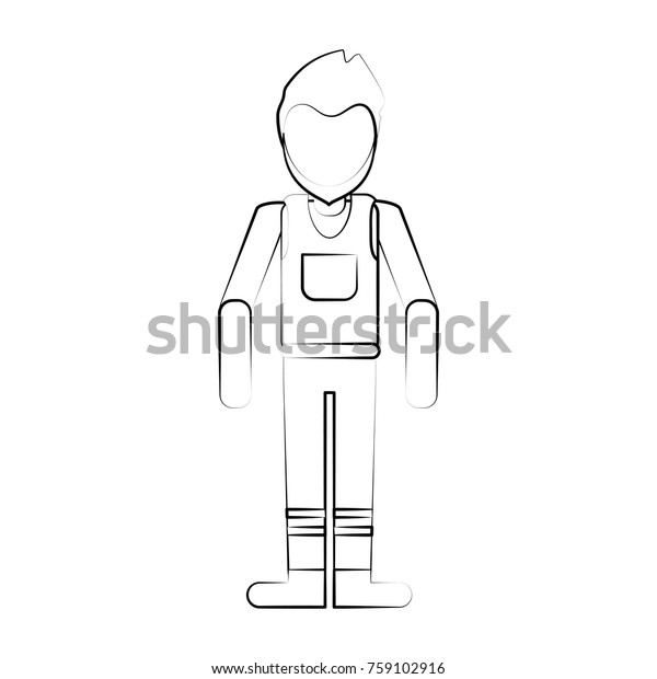 Carpenter Avatar Full Body Icon Vector: vector de stock (libre de ...