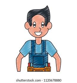 Carpenter Man Cartoon Stock Vector (Royalty Free) 1120682090 | Shutterstock