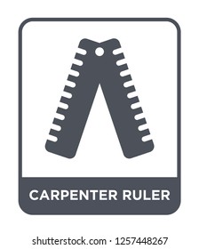 Carpenter Ruler Icon Vector On White Stock Vector (Royalty Free ...