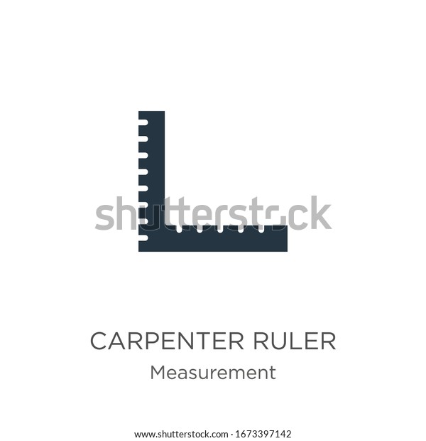 Carpenter Ruler Icon Vector Trendy Flat Stock Vector (Royalty Free ...