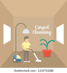 Carpet Cleaning Illustration Stock Vector (Royalty Free) 1155753280 ...
