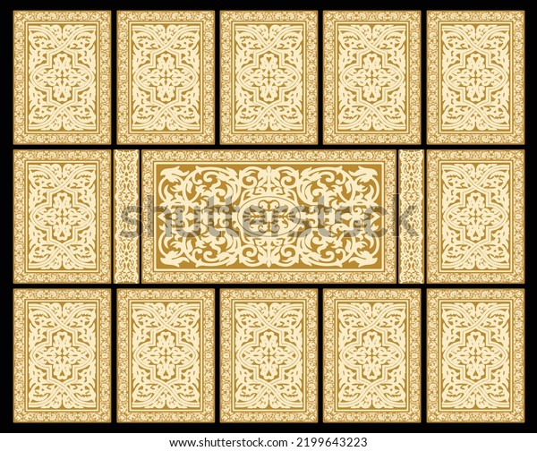 Carpet Square Print Maori Ethnic Geometrical Stock Vector (Royalty Free ...