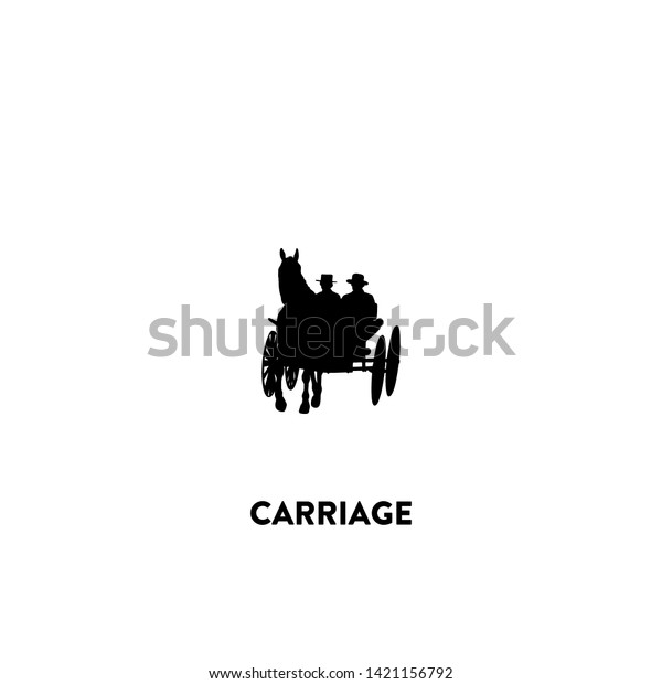 Carriage Icon Vector Carriage Sign On Stock Vector (Royalty Free ...
