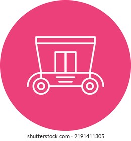 Carriage Line Circle Icon Vector Image Stock Vector (Royalty Free ...