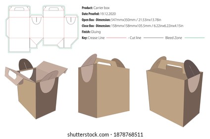 Box Packaging Die Cut Template Design Stock Vector (Royalty Free ...