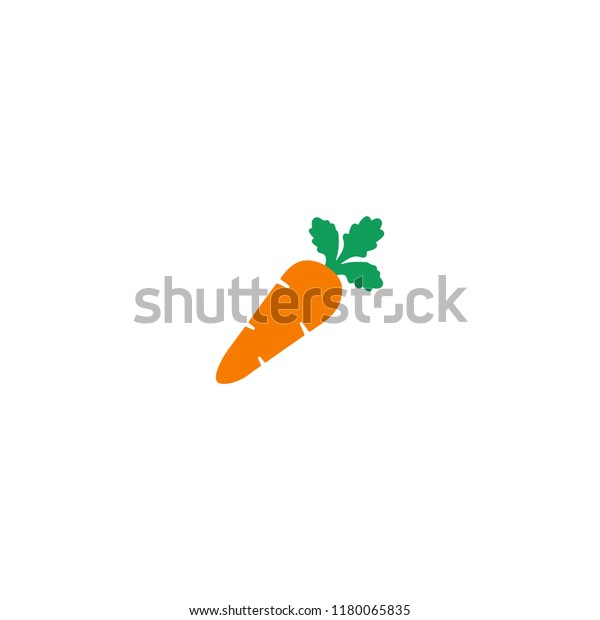 Carrot Vector Flat Illustration Stock Vector (Royalty Free) 1180065835 ...