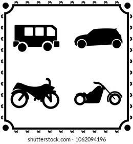 Cars Icon Vector Set Stock Vector (Royalty Free) 1062094196 | Shutterstock