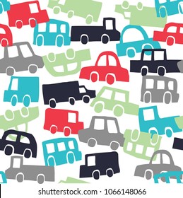 Cars Pattern Illustration Stock Vector (Royalty Free) 1066148066 ...