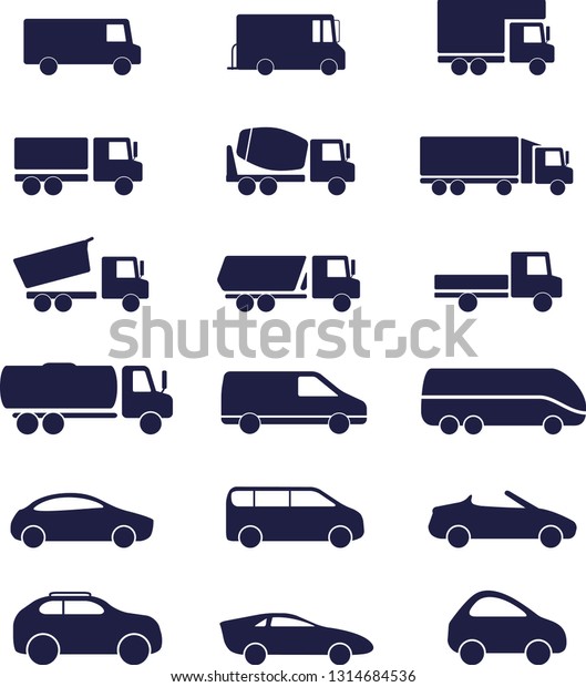 Cars Vector Art Set Stock Vector (Royalty Free) 1314684536 | Shutterstock