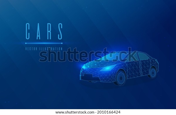 Cars Vector Wireframe Concept Abstract Image Stock Vector (Royalty Free ...