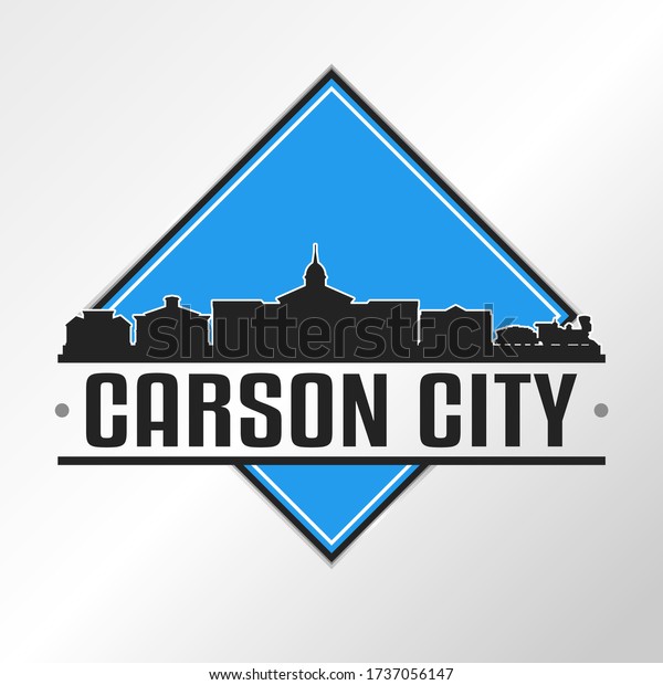 Carson City Nv Usa Skyline Logo Stock Vector (Royalty Free) 1737056147 ...