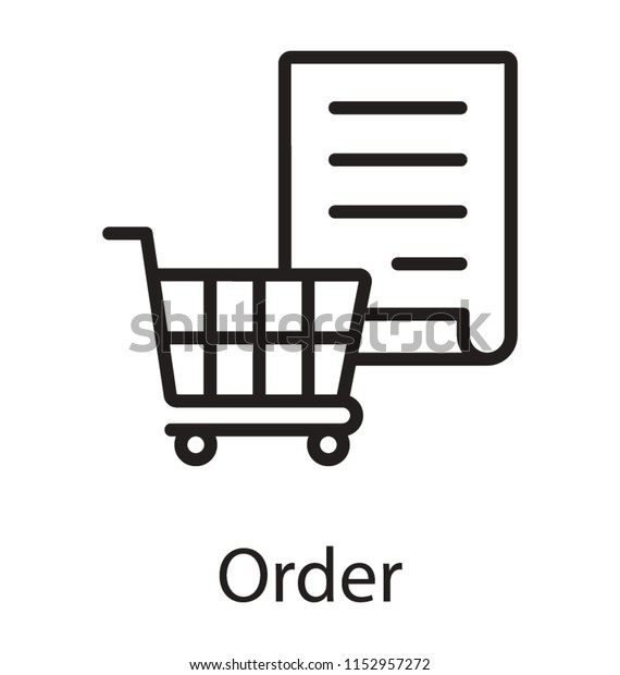 Cart Along Side Form Making Icon Stock Vector (Royalty Free) 1152957272 ...