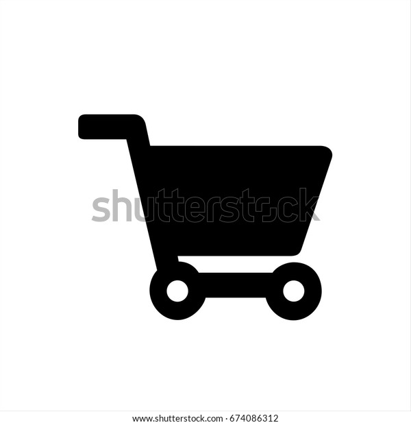 Cart Icon Trendy Flat Style Isolated Stock Vector (Royalty Free ...