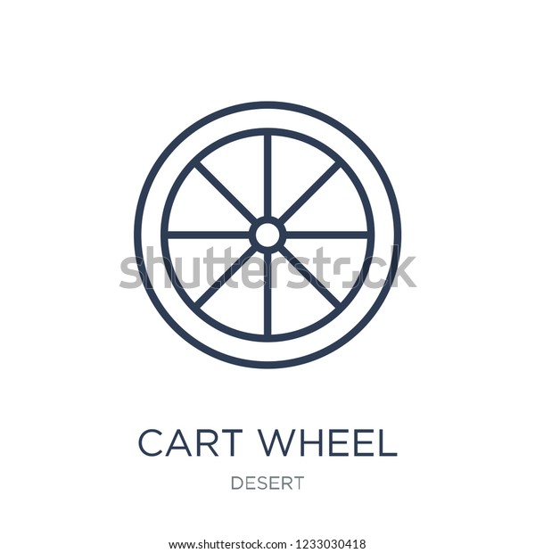 Cart Wheel Icon Trendy Flat Vector Stock Vector (Royalty Free ...