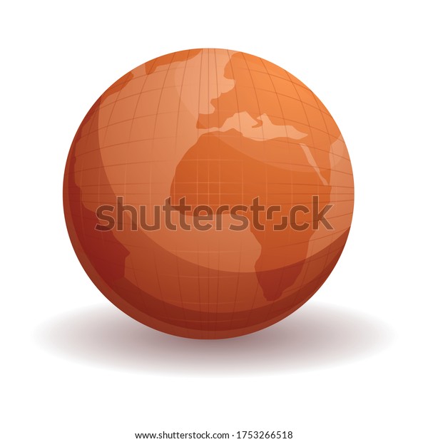 Cartographer Globe Icon Cartoon Cartographer Globe Stock Vector ...