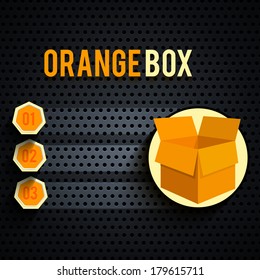 Carton Box Flat Design Stock Vector (Royalty Free) 179615636