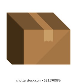 Carton Box Packing Icon Stock Vector (Royalty Free) 621590096 ...
