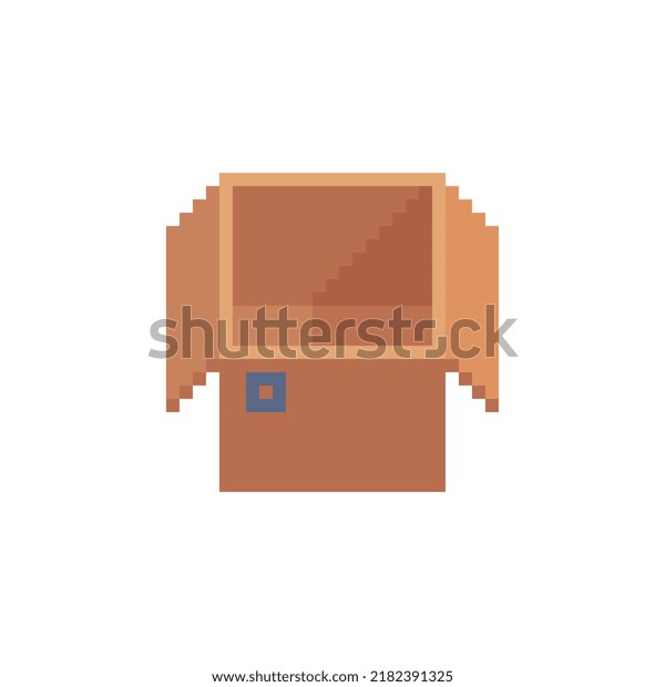Carton Open Box Pixel Art Icons Stock Vector (Royalty Free) 2182391325 ...