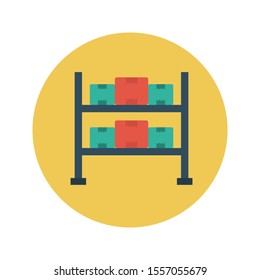 Carton Vector Flat Colour Icon Stock Vector (Royalty Free) 1557055679 ...