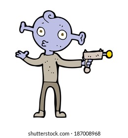 Cartoon Alien Ray Gun Stock Vector (Royalty Free) 187008968 | Shutterstock