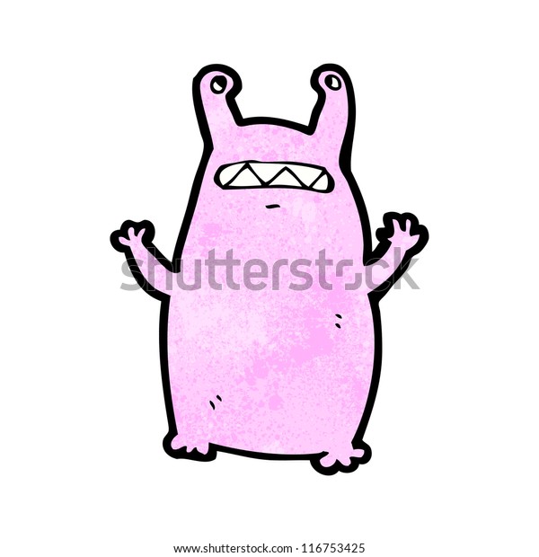 Cartoon Alien Slug Monster Stock Vector (Royalty Free) 116753425 ...