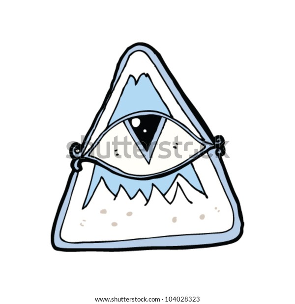 Cartoon All Seeing Eye Symbol Stock Vector (Royalty Free) 104028323 ...