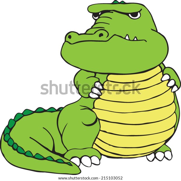 Cartoon Alligator Vector Image Clip Art Stock Vector (Royalty Free ...