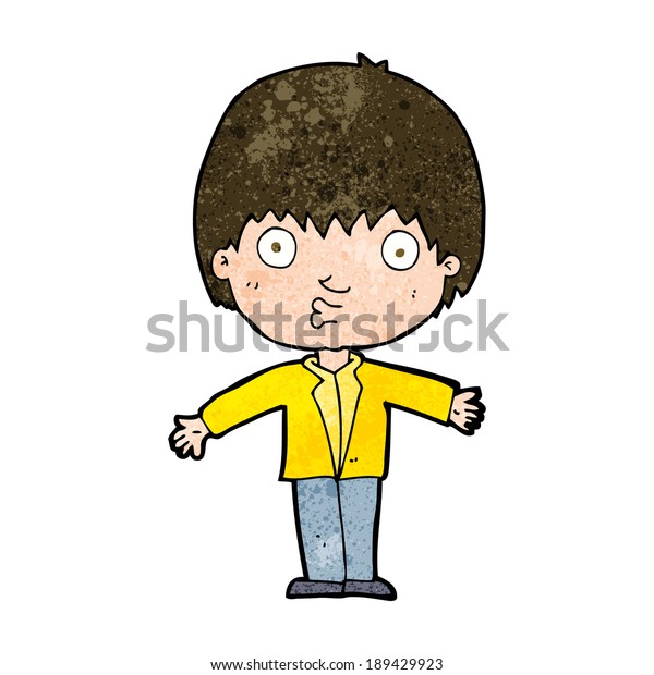 Cartoon Amazed Boy Stock Vector (Royalty Free) 189429923 | Shutterstock